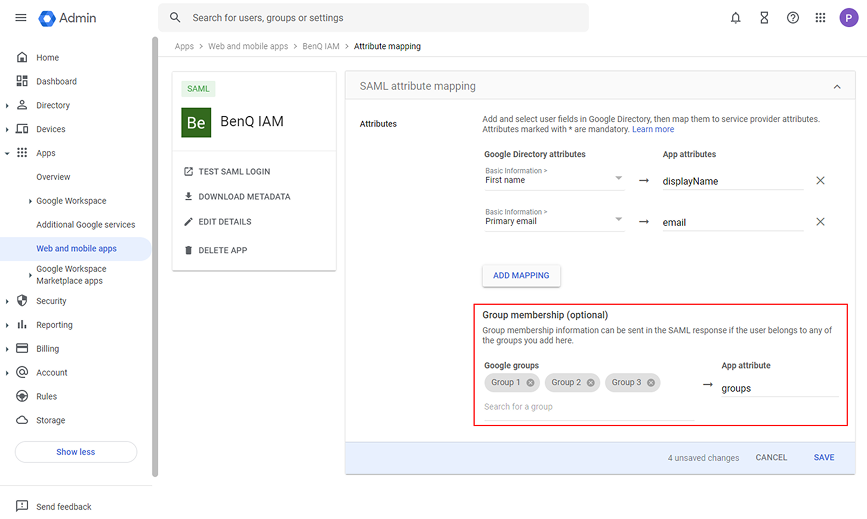 BenQ Identity and Access Management